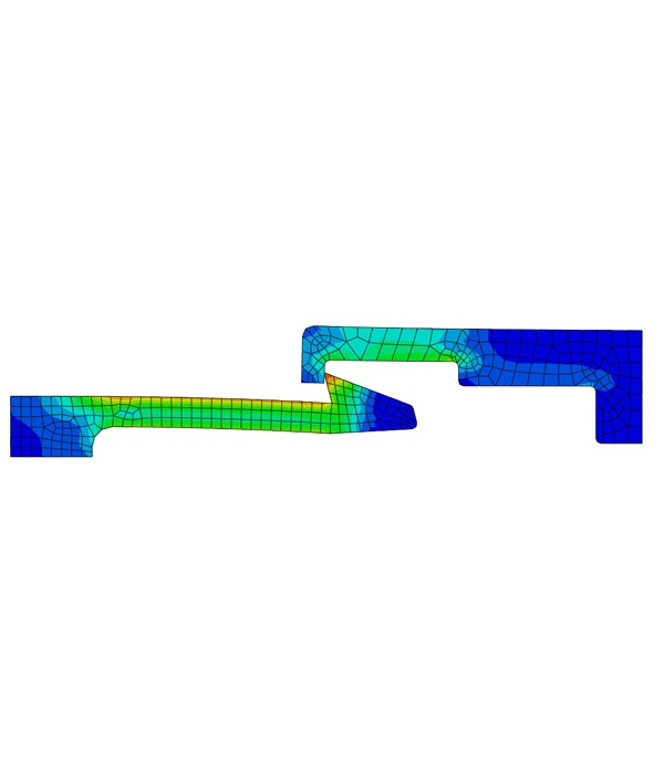 Abaqus Tutorial 31: Snap Fit simulation: dynamic instabilities